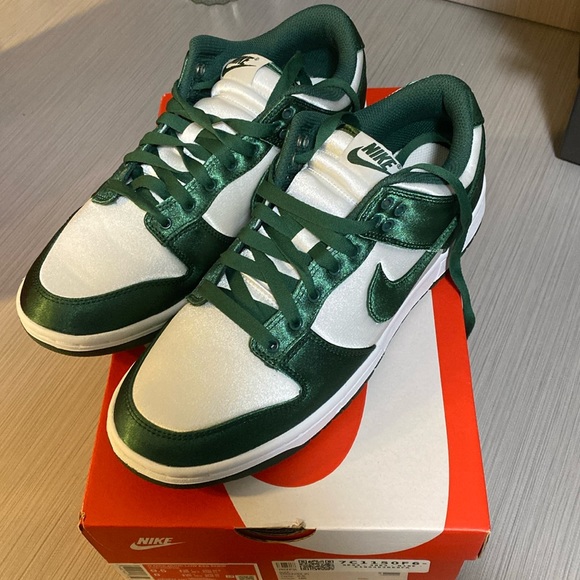 Nike | Shoes | Nike Dunk Low Michigan State Green | Poshmark